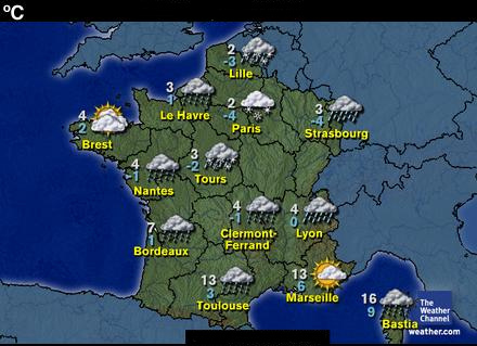 Quel temps fait-il dans le nord de la France?